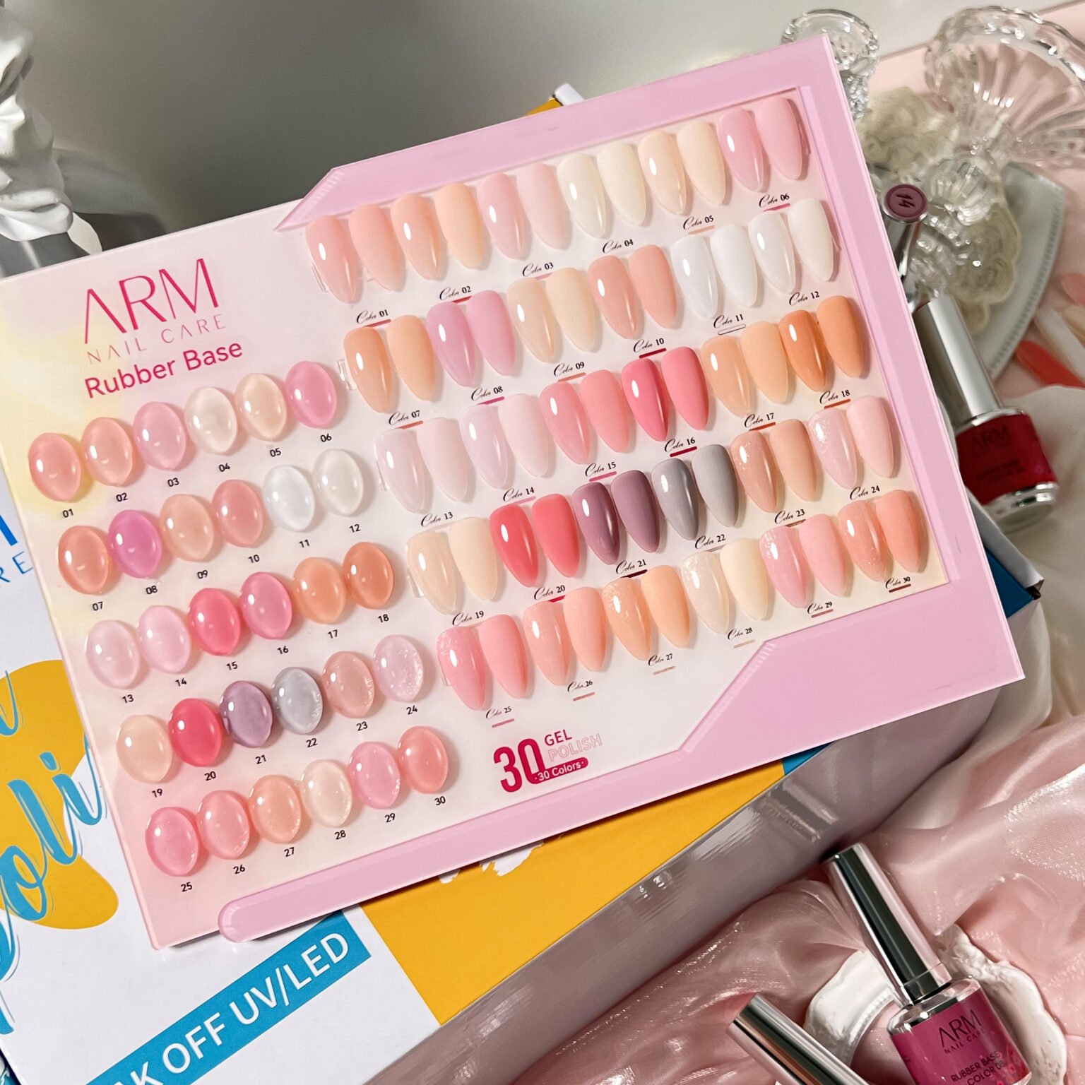 ARM Rubber Base Gel Collection – 30 Colors – ARM Nail Care
